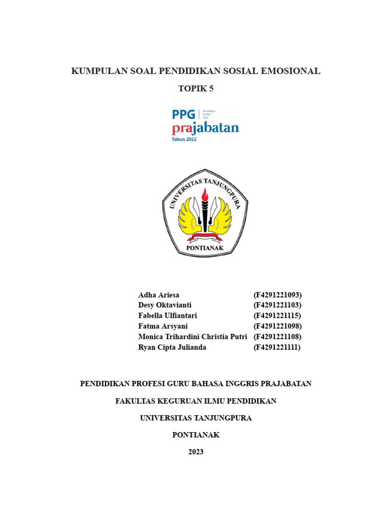 Kumpulan Soal Pse Topik 5 | PDF | Karier & Perkembangan | Kesehatan Holistik