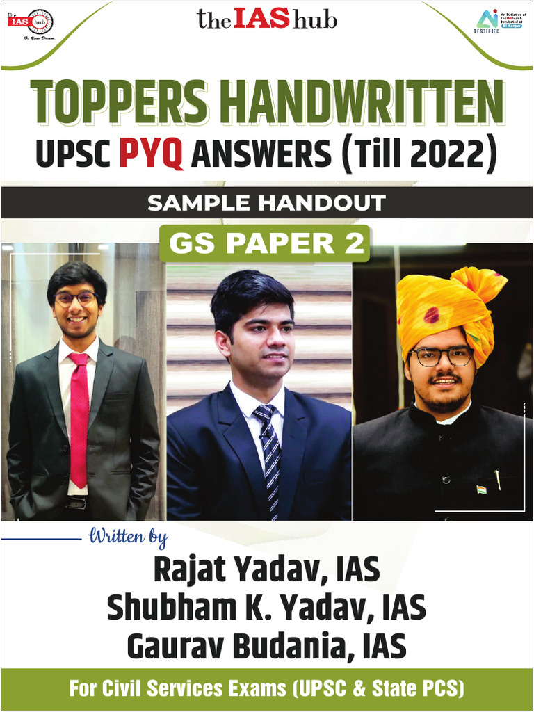 UPSC Toppers Hand Written Notes | PDF