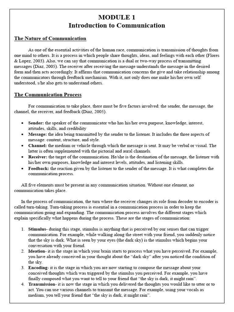 MODULE 1 Purposive Communication | PDF | Communication | Stereotypes