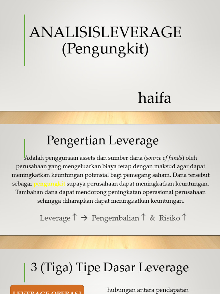 Analisis Leverage Compressed | PDF