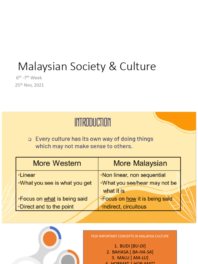 Malaysian Culture: Key Concepts | PDF