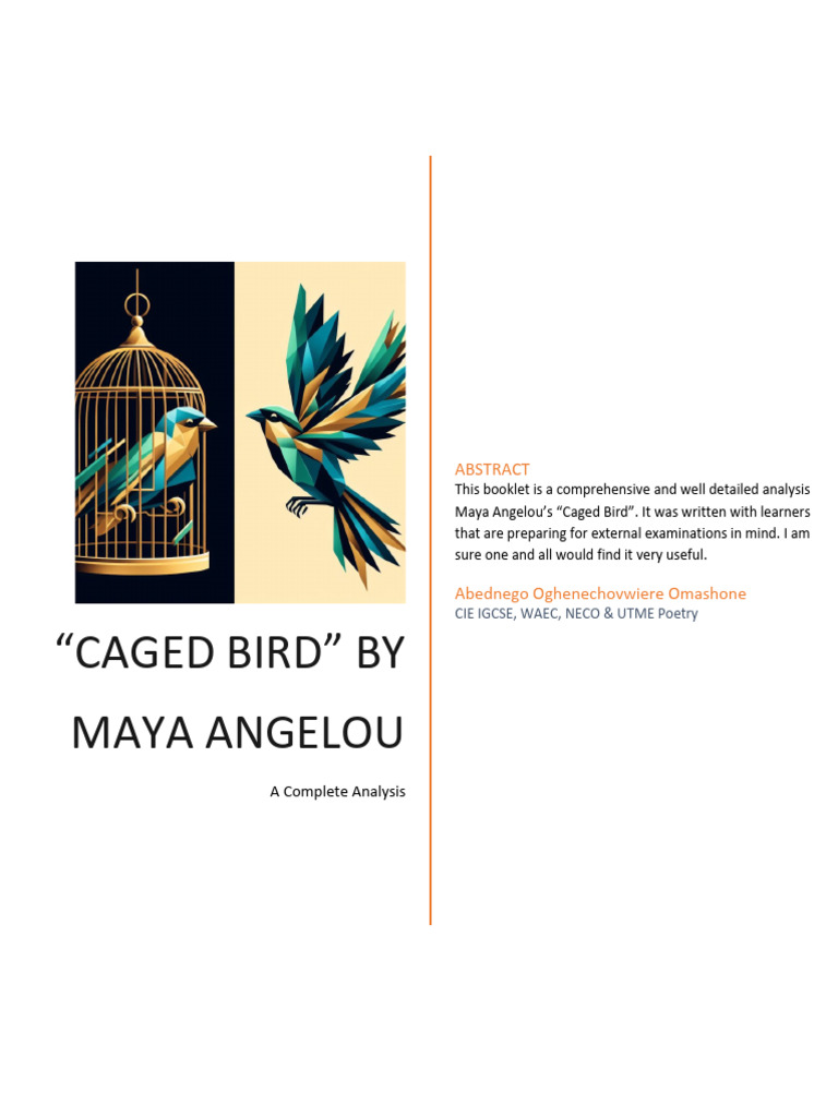 Analysis of Maya Angelou's "Caged Bird" | PDF | Maya Angelou