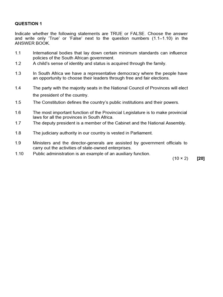 N4 Public Administration November 2019 | Download Free PDF | Elections ...