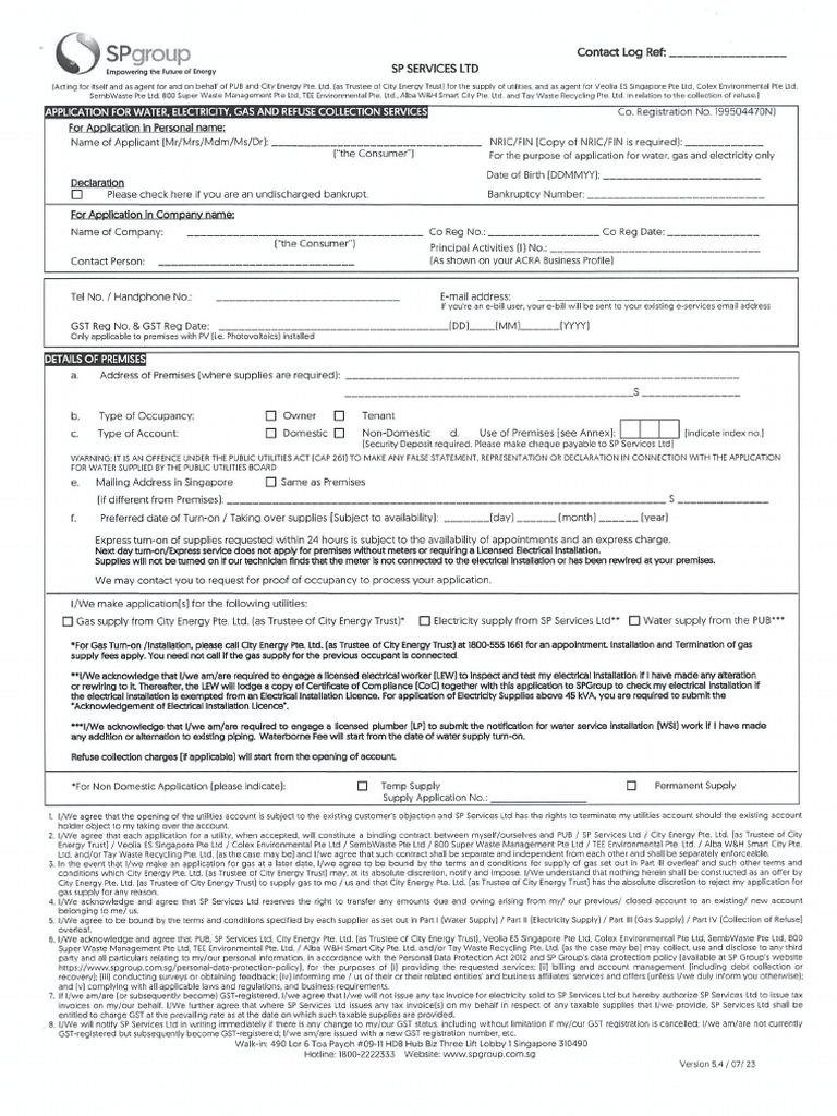 SP APPLICATION FORM | PDF