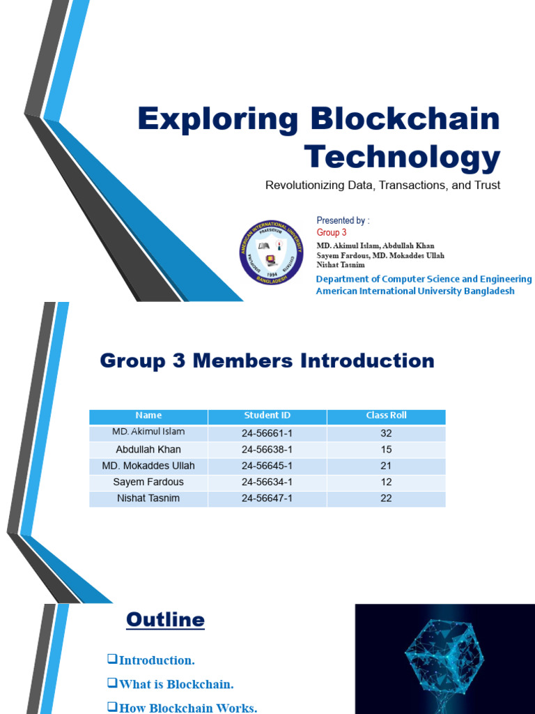 Exploring Blockchain Technology | PDF | Applications Of Cryptography ...
