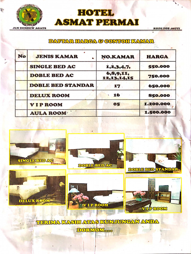 Brosur Hotel Asmat | PDF