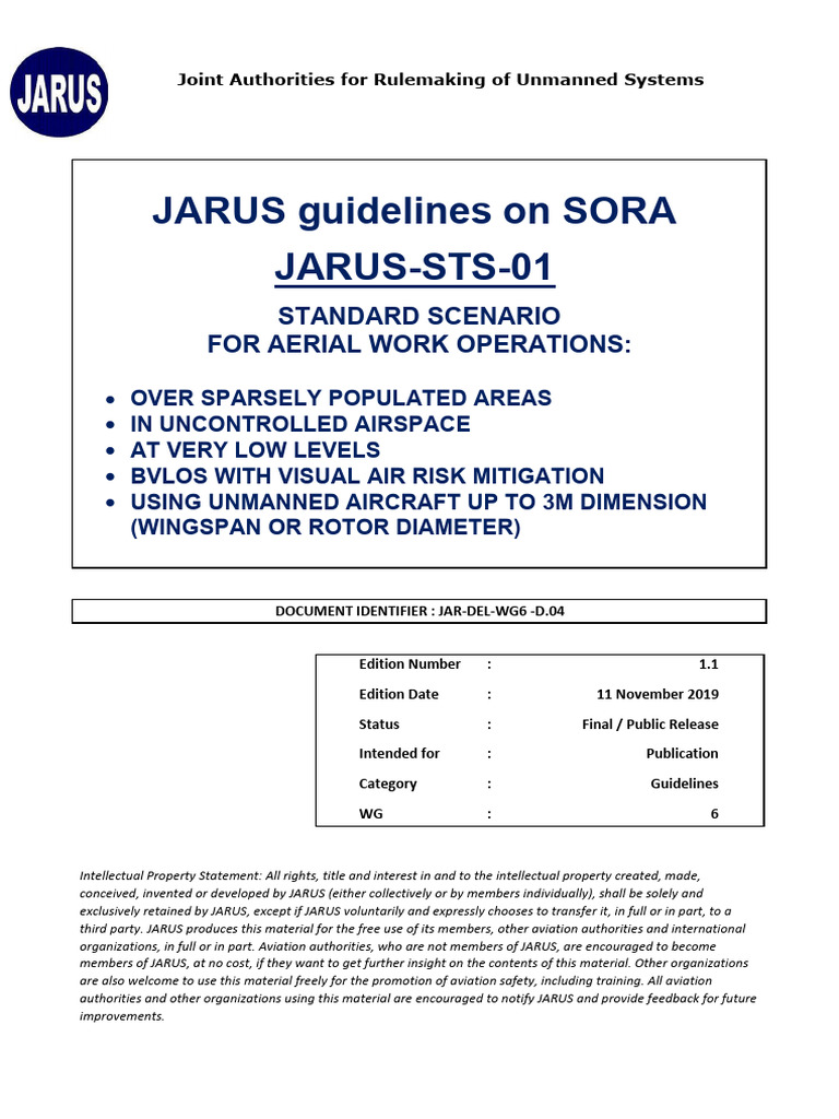 Jar Doc 6 Sora Sts 01 Edition1.1 | PDF | Unmanned Aerial Vehicle | Aircraft