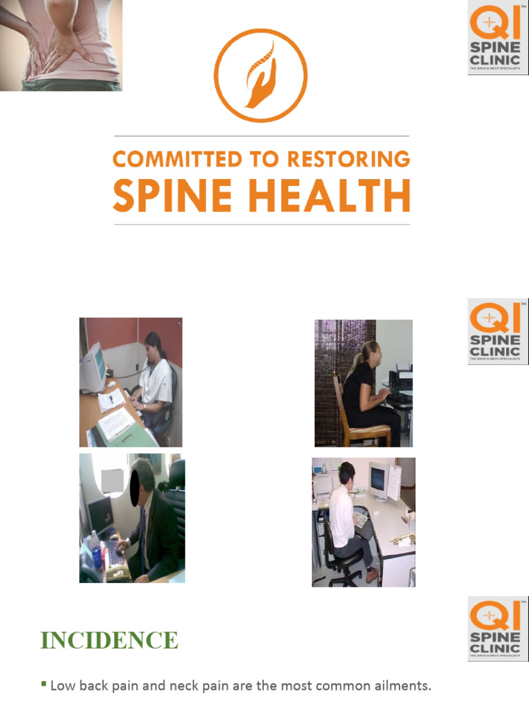 Posture PPT For IT People | PDF | Back Pain | Pain