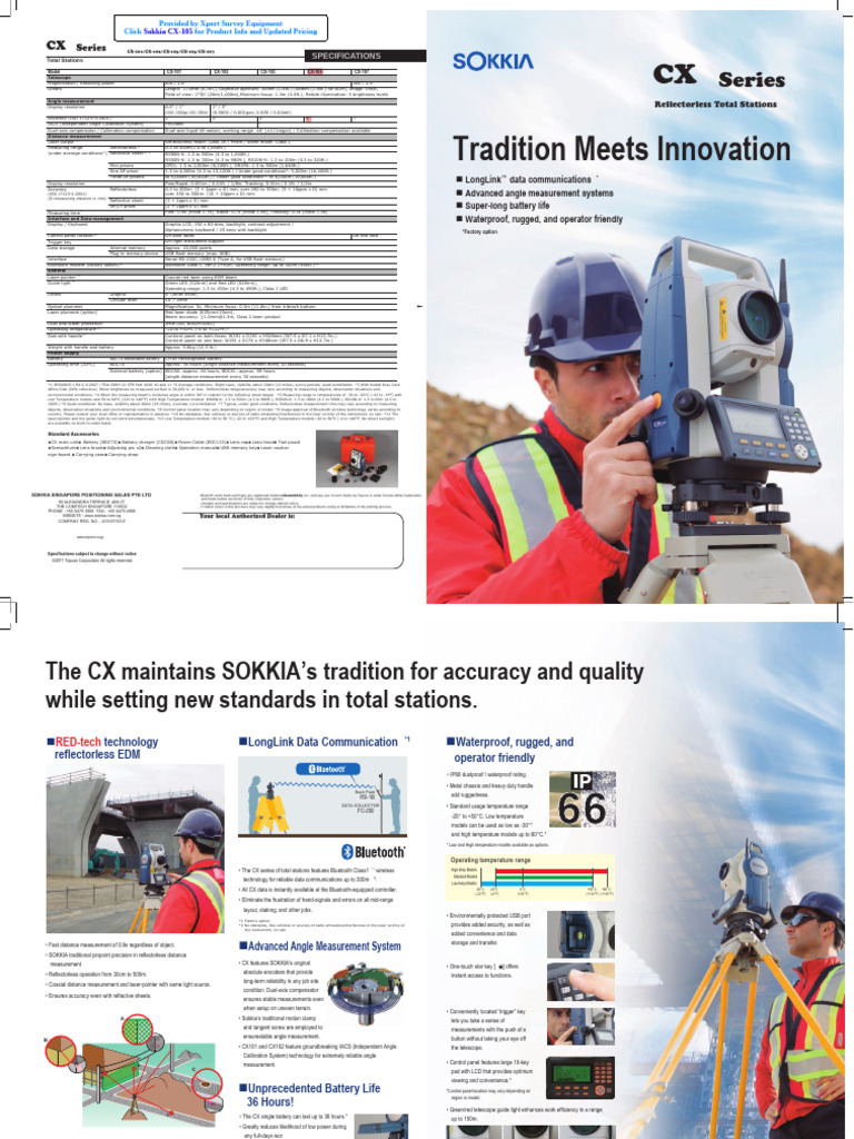 Sokkia CX 105 | PDF | Optics | Equipment