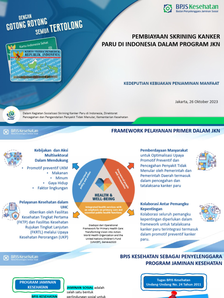 Pembiayaan Skrining Kanker Paru Dalam Mekanisme JKN | PDF ...
