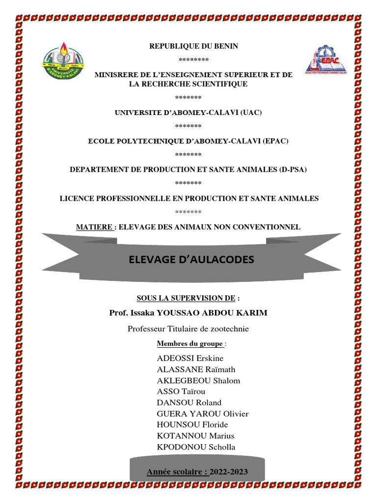 Aula Codes | PDF | Système reproducteur | Fourrage