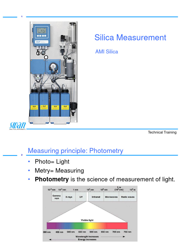 03 Silica Analyzer | PDF | Spectrophotometry | Programmable Logic ...
