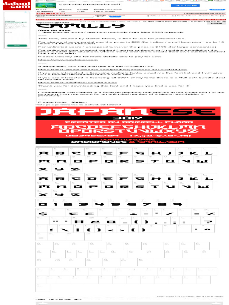 Japanese 3017 Dafont.com | PDF | Computer Mediated Communication ...