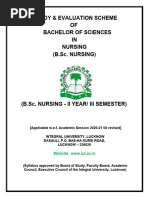 B.SC Nursing 4th Year Syllabus | PDF