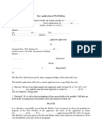 Adjournment Application Format | PDF