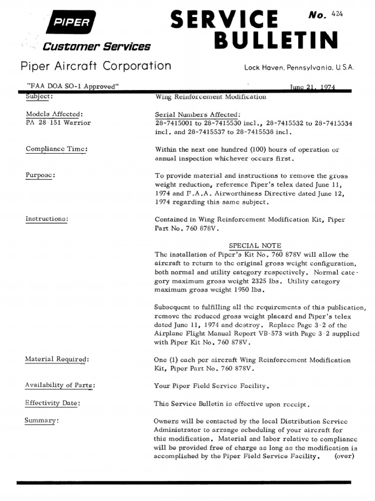 SB 424 | PDF | Civil Aircraft | Aircraft Configurations