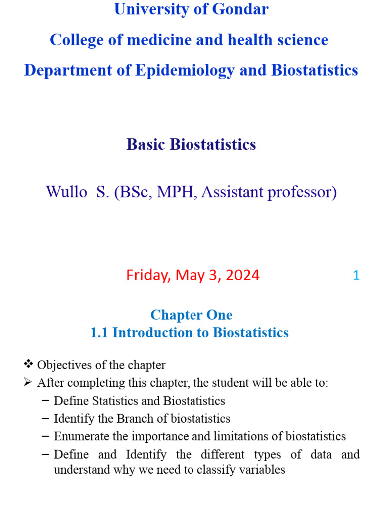 Biostatistics | PDF | Level Of Measurement | Mode (Statistics)