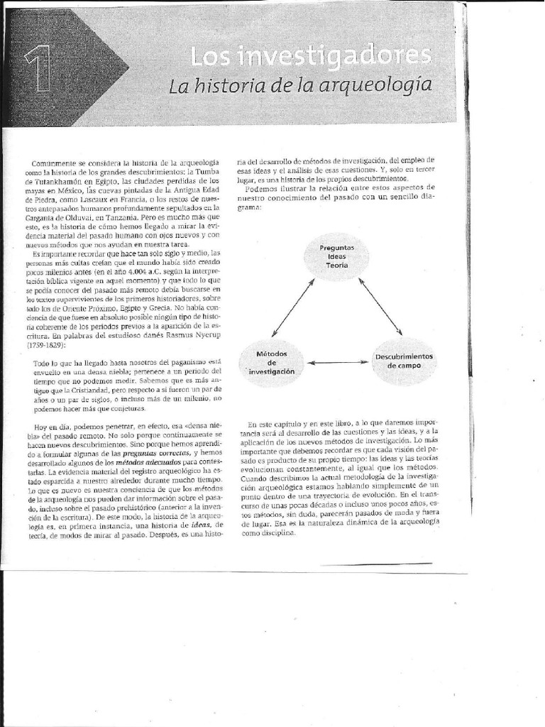2a. Renfrew y Bahn 2011. Capítulo 1 | PDF