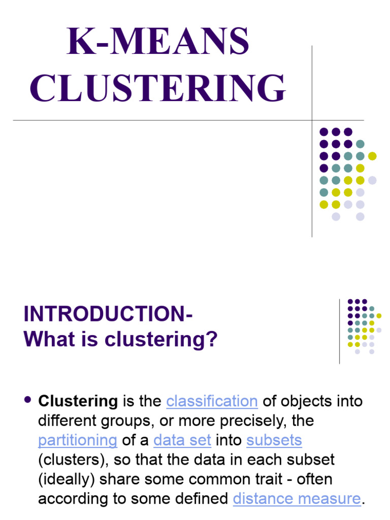 k Mean Clustering | PDF | Cluster Analysis | Cognitive Science