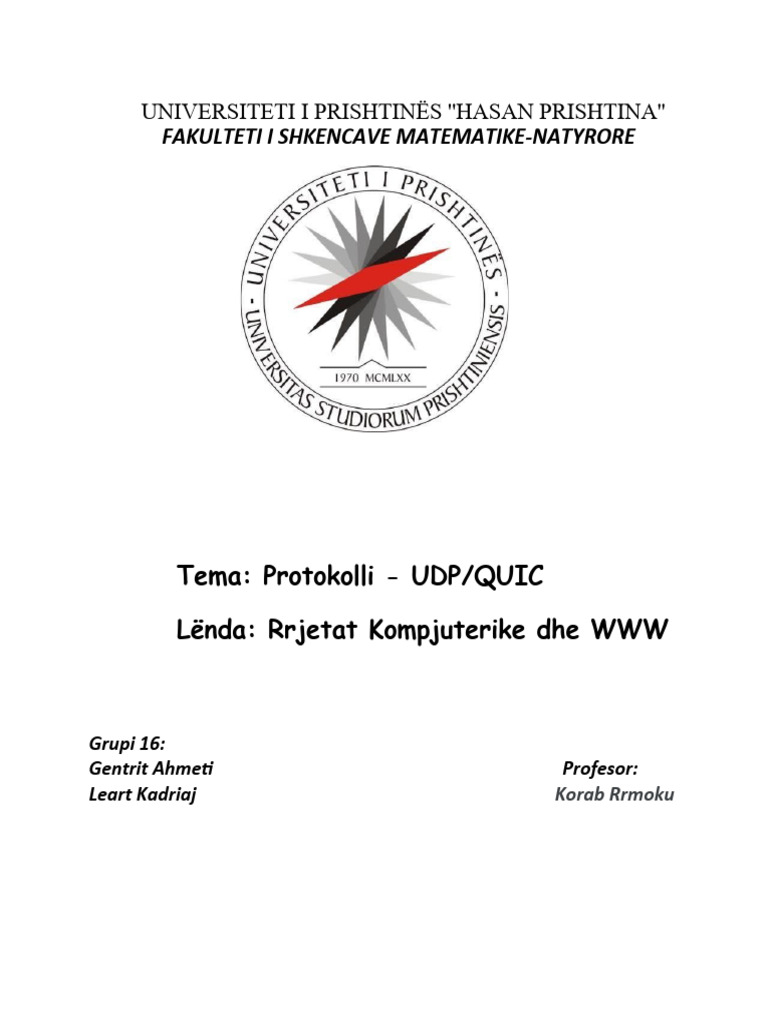 Protokolli UDP - QUIC | PDF