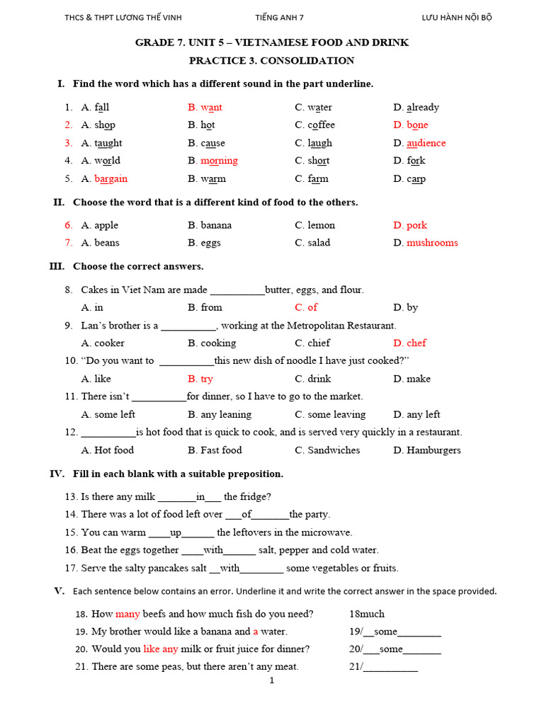 Practice 3 Pdf Lunch Hue