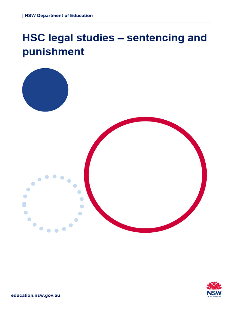 s6 Legal Studies Topic 4 Sentencing and Punishment | PDF | Sentence ...