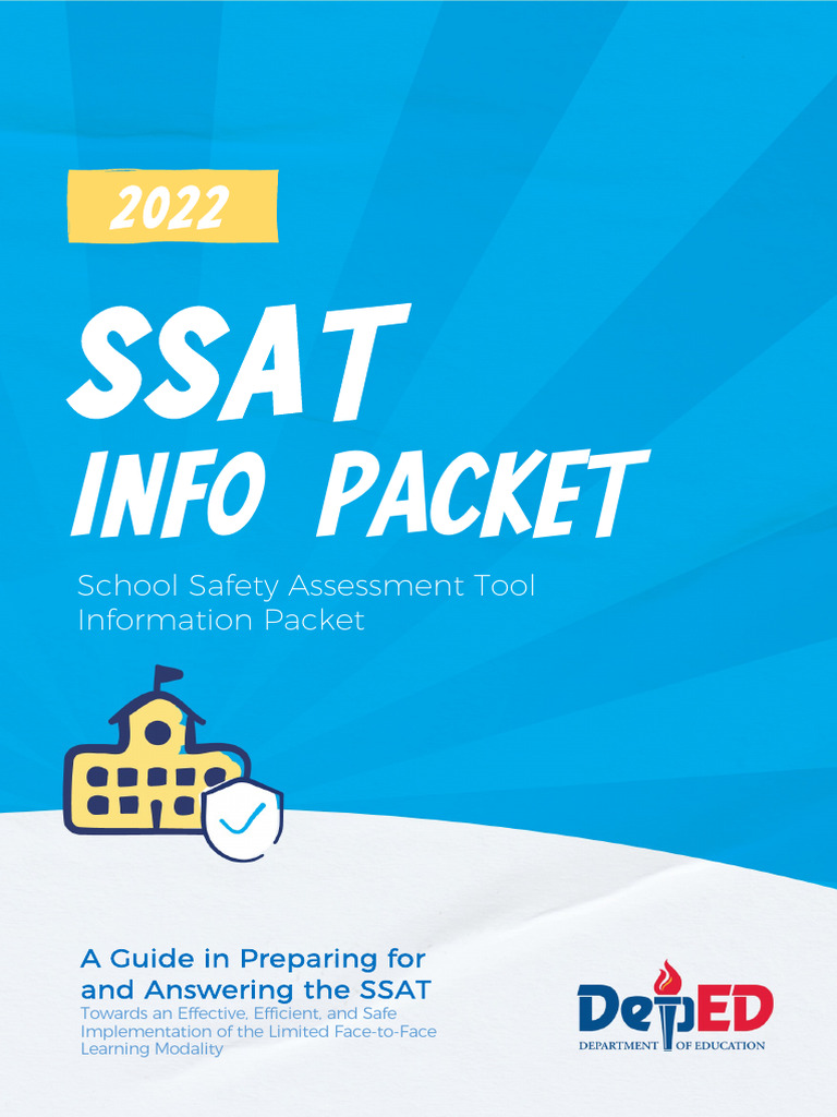 SSAT Info Packet - 2022 | PDF | Personal Protective Equipment | Learning