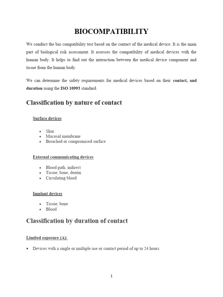 BIOCOMPATIBILITY - Jino | PDF | Medical Device | Toxicity