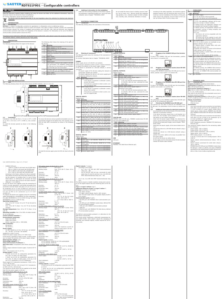 DDC Bacnet Ip | Download Free PDF | Power Supply | Relay