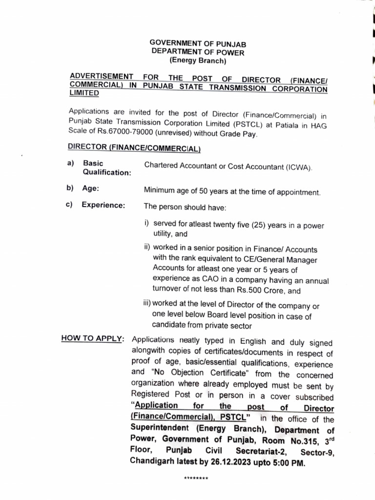 Finance in Ps PCL 42112023 | PDF