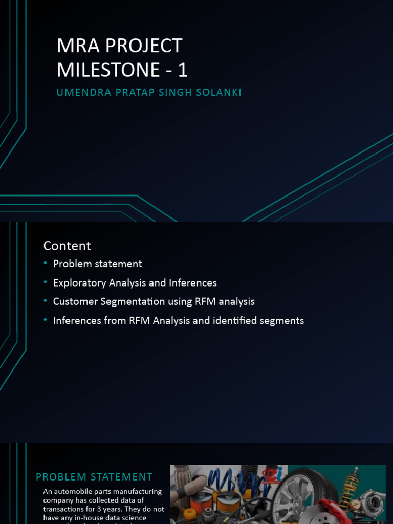 Mra Project Milestone - 1 | PDF