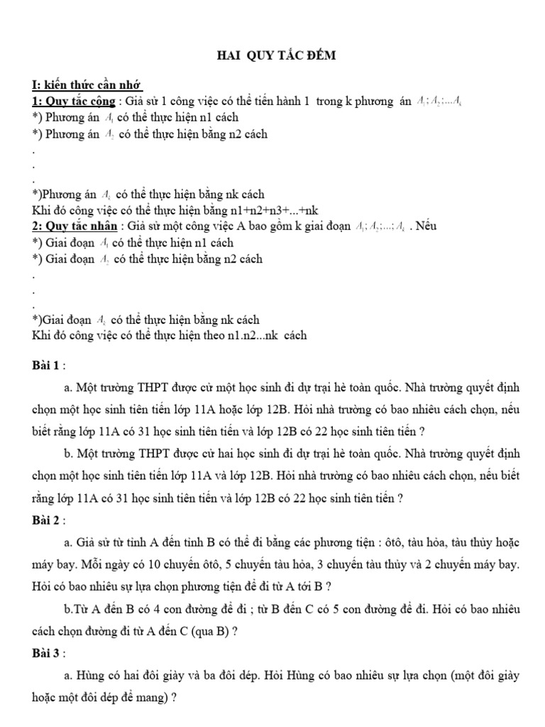 HAI QUY TAC DEM TO HOP (1) | PDF