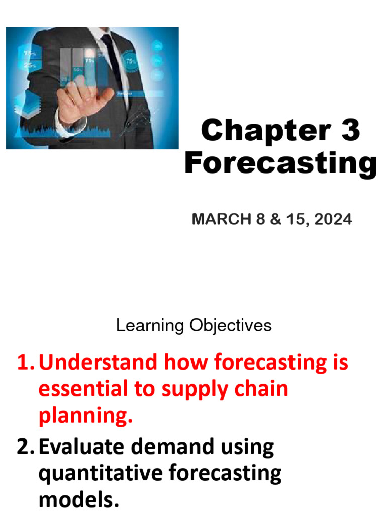 Week 3 Chapter 3 Forecasting Updated 03.15.2024 | PDF | Forecasting | Linear Regression