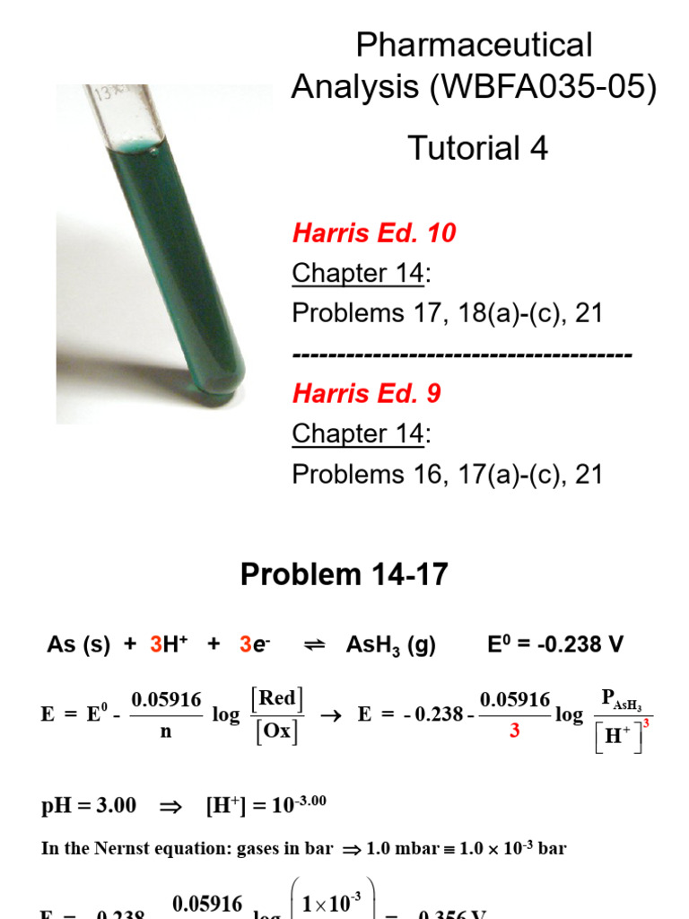 2021-2022 Tutorial 4 - Solutions For All Questions | PDF | Anode | Electrode