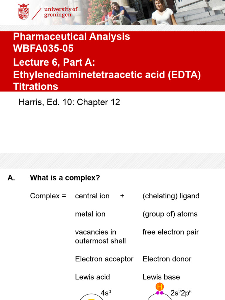 2020-2021 - Lecture 6 (Part A) - Chapter 12 - EDTA Titrations | Download Free PDF | Ligand ...