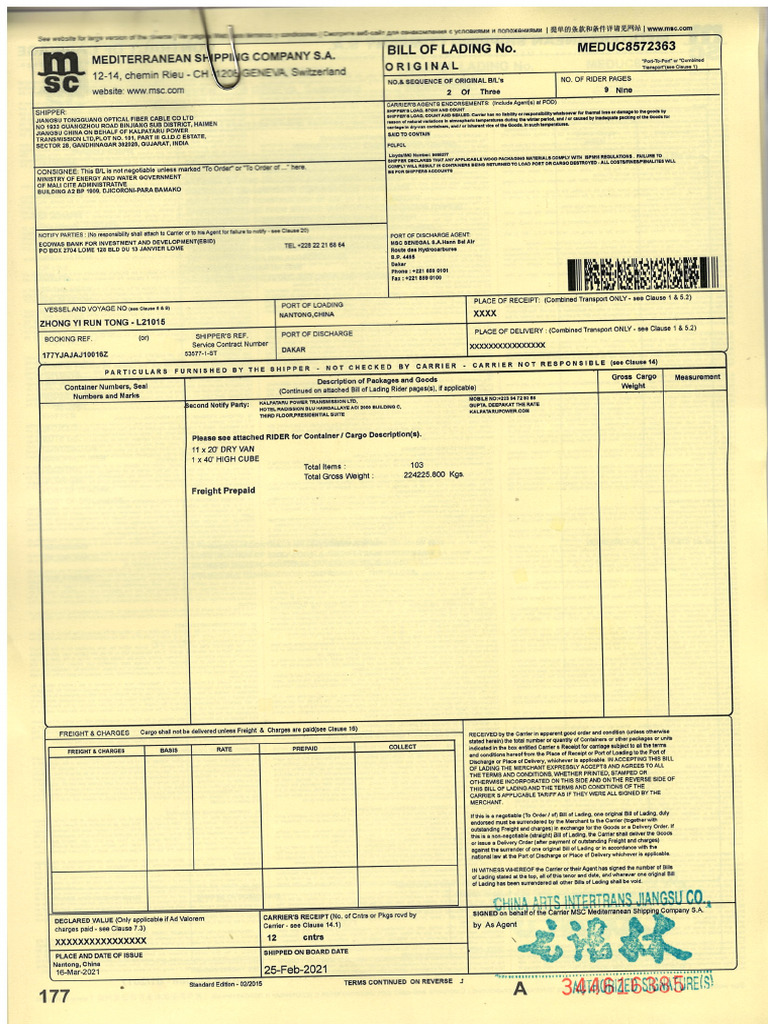 Bill 2 (1 B ) | PDF