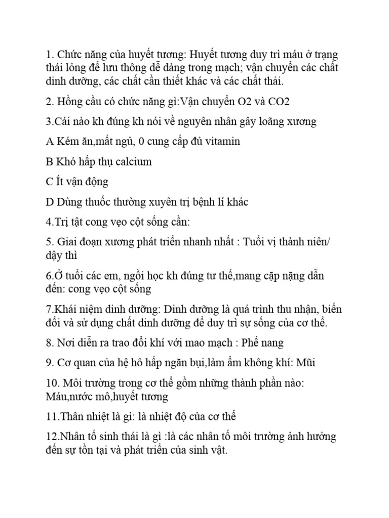 đề cương khtn 2 | PDF