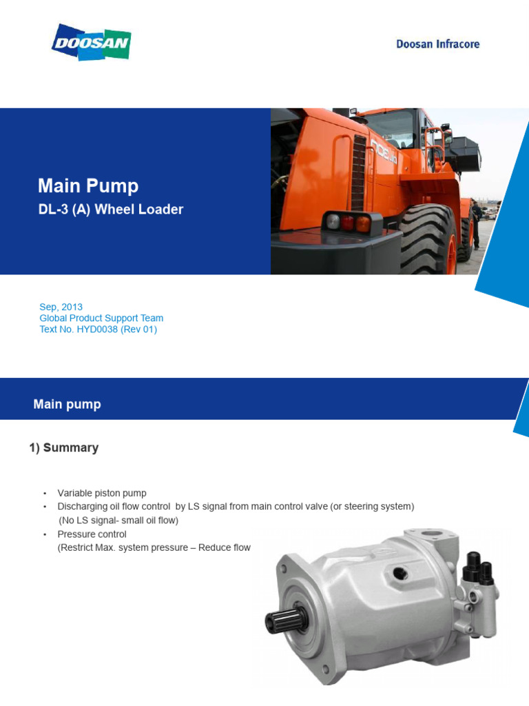 18.DL Main Pump | PDF | Pump | Valve