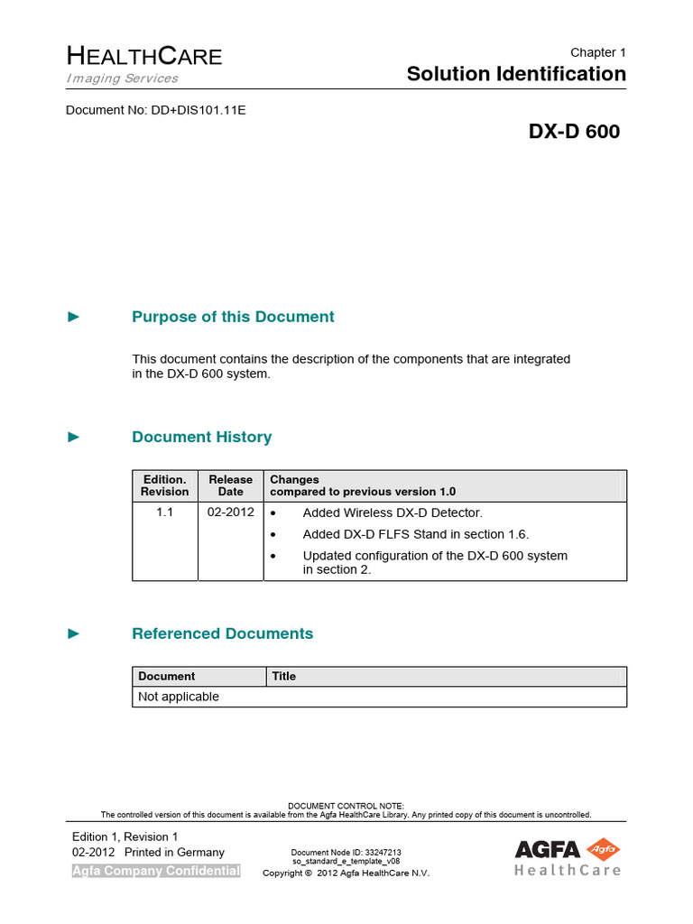 DX-D 600 - System Service Manual - Chapter 01 - Solution Identification ...