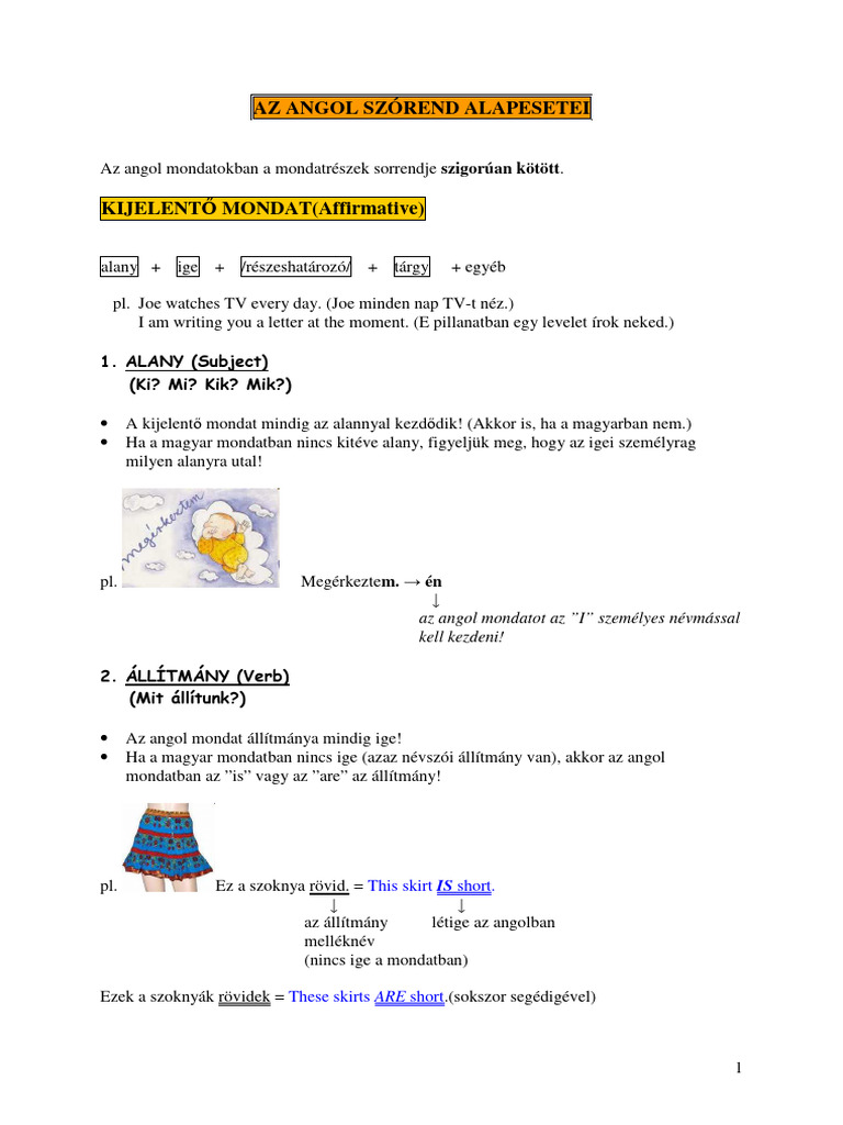 1 Angol Szorend | PDF