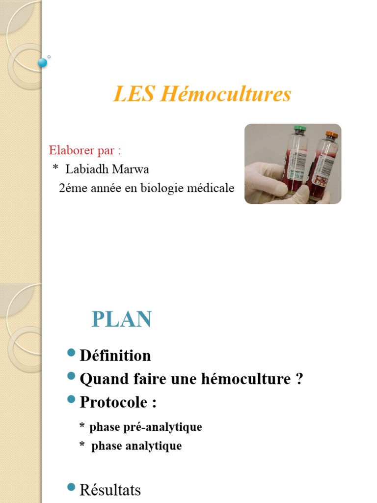 Guide Complet des Hémocultures | PDF | Spécialités médicales | Médecine clinique