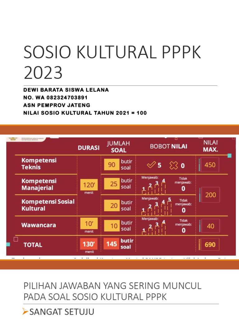 Panduan Sosio Kultural PPPK 2023 | PDF