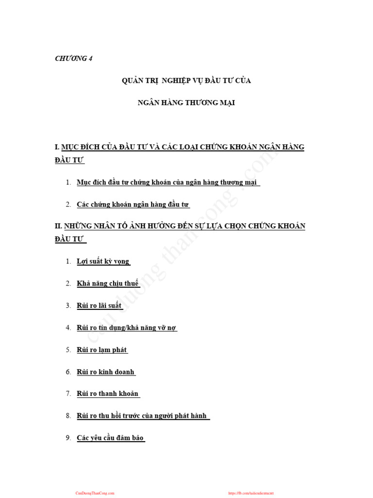 Quan Tri Ngan Hang Thuong Mai Tran Huy Hoang QT Ngan Hang 4 9524 Quan Tri Nghiep Vu Dau Tu Cua ...