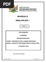 Life Sciences GR 10 Worksheet | PDF | Artery | Heart