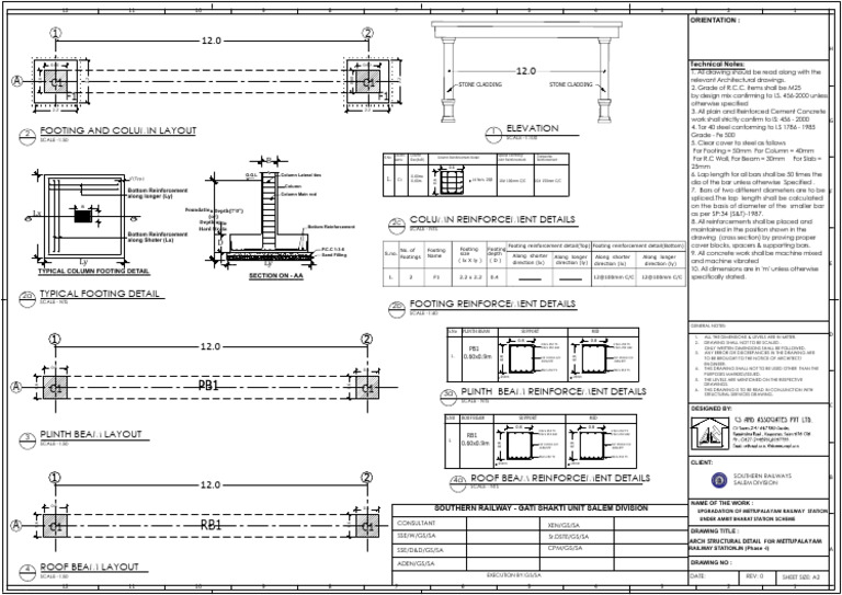 MTP Arch Arch 12M | PDF | Column | Building Engineering