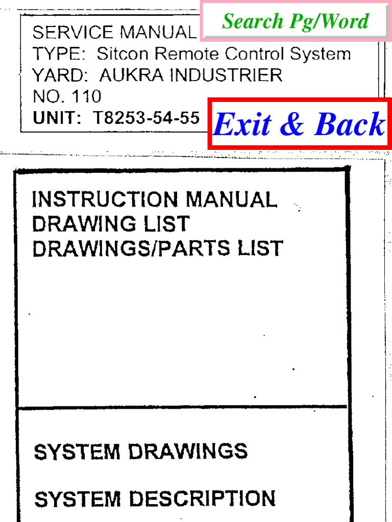 Wca-17 Rolls Royce - Sitcon Remote Control System | PDF