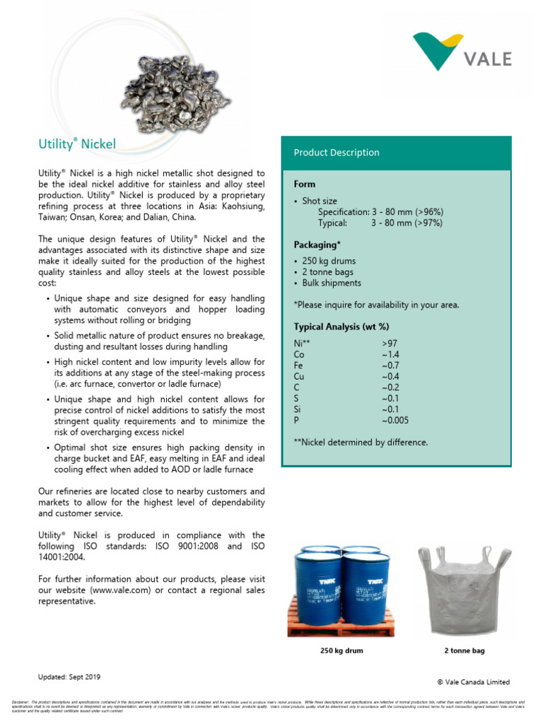Utility Nickel | PDF | Nickel | Business Process