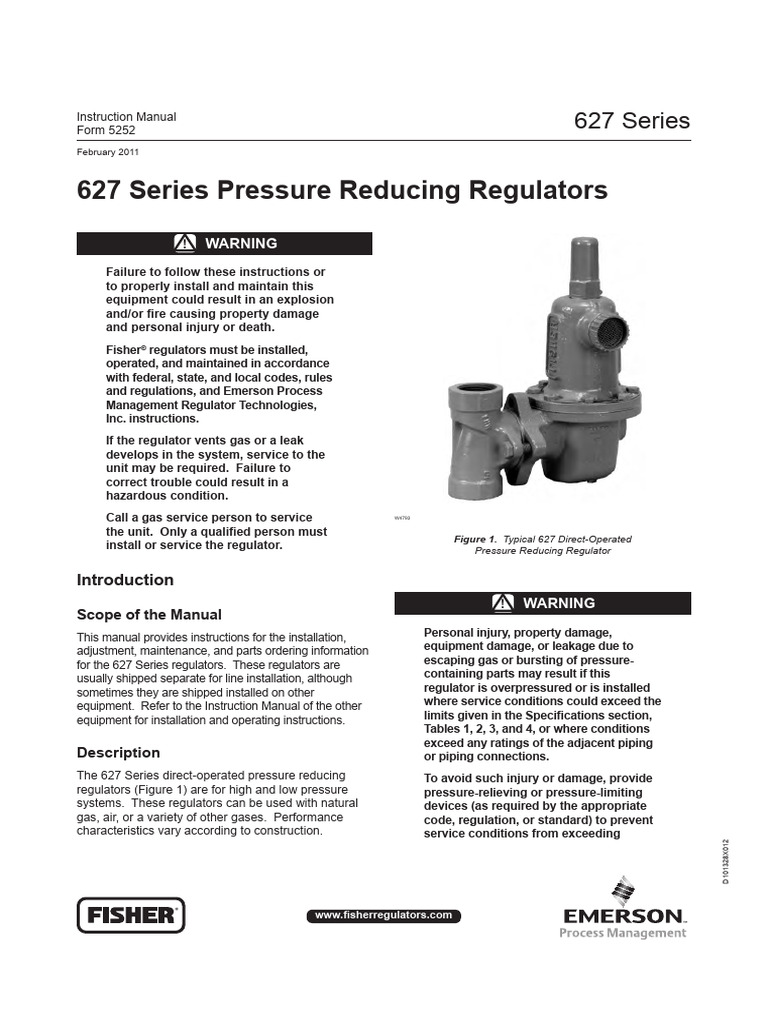 Fisher 627 | PDF | Valve | Pipe (Fluid Conveyance)