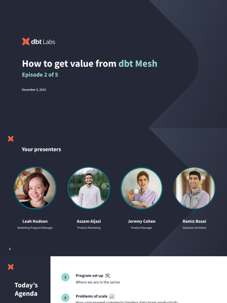 How To Get Value From DBT Mesh Deck | PDF | Cloud Computing | Metadata