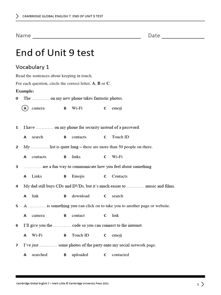 Unit 9 Practice Test | PDF | Cyberspace | Computing